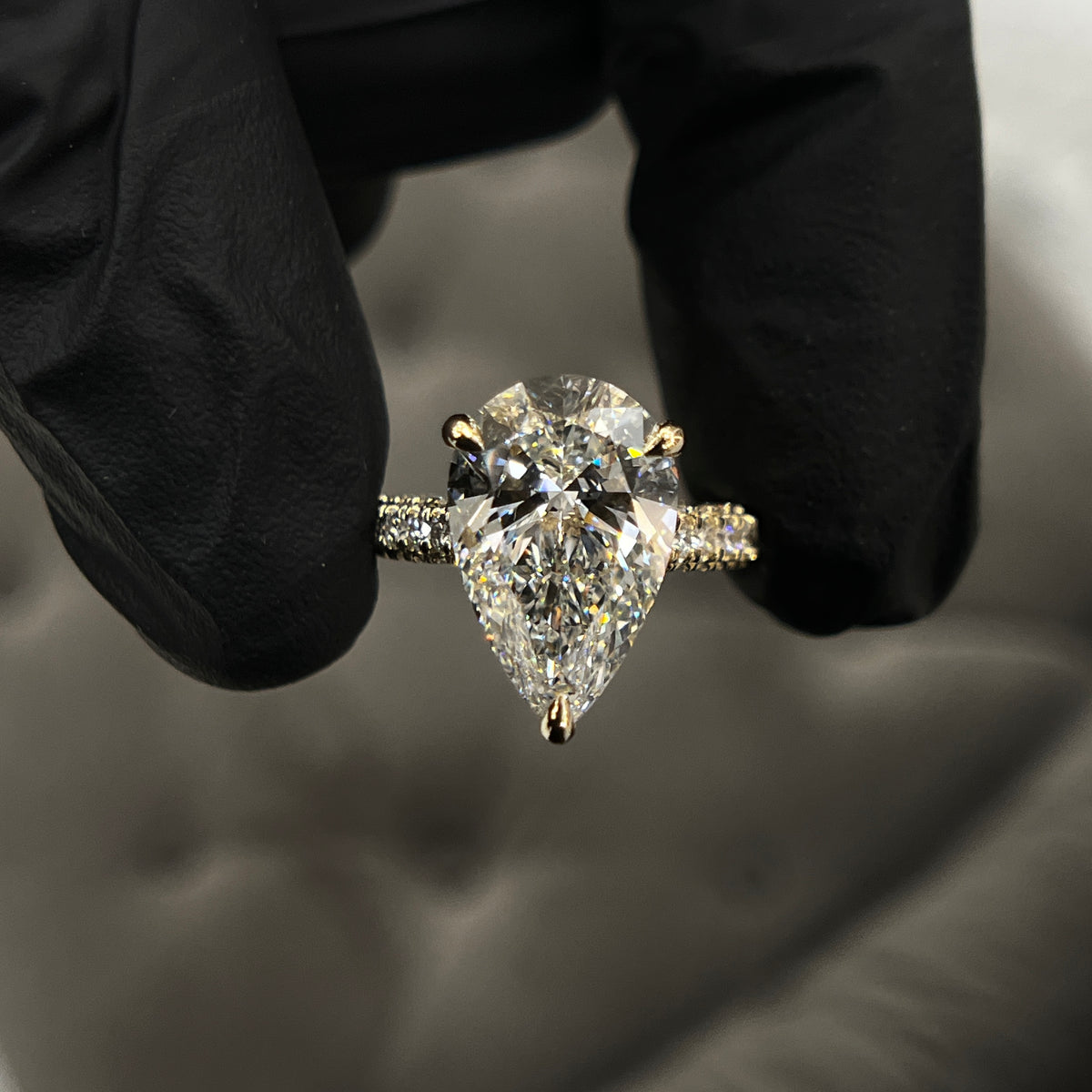 Elizabeth pear crown ring – Sosajewelrynyc